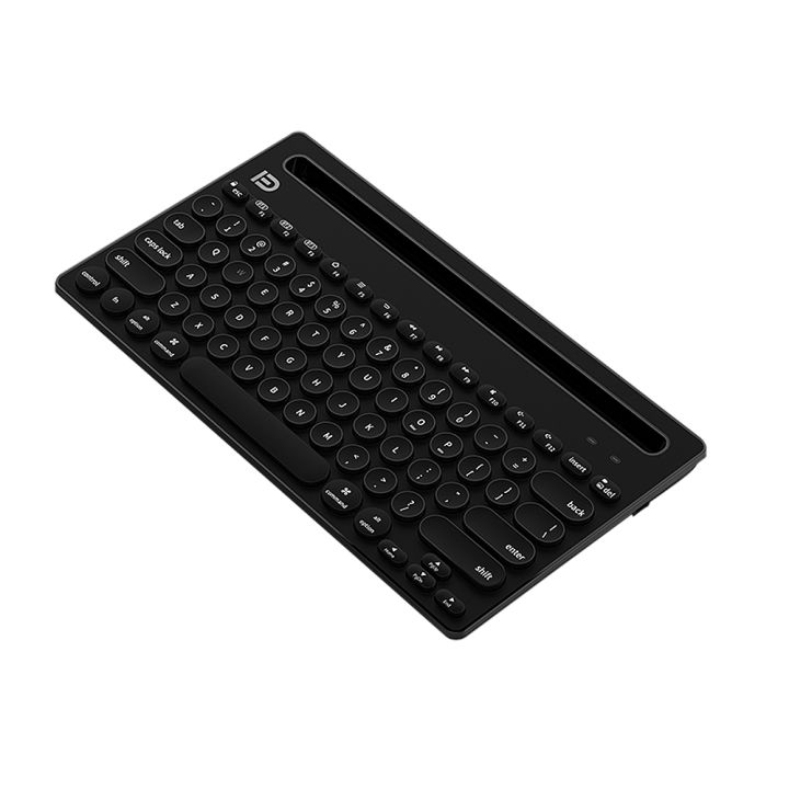 FUDE IK3381 Wireless BT Keyboard Portable BT Office Keyboard with Round ...