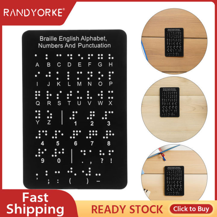 randyorke Braille Learning Board: British Alphabet Chart with Raised ...