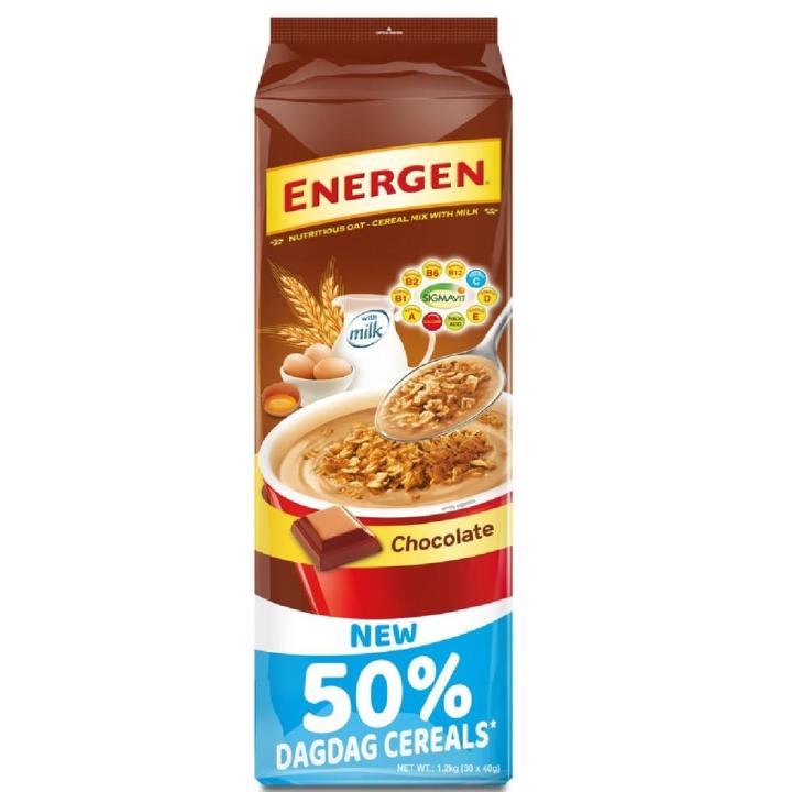 Energen Chocolate Vanilla 40grams x 30pcs PROMO PACK - 50% more cereals ...