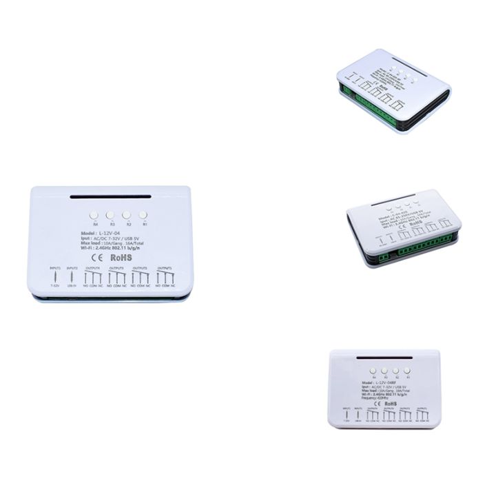 For Relay 4CH Smart Home Switch Module Wifi 16A Relay Radio Frequency ...