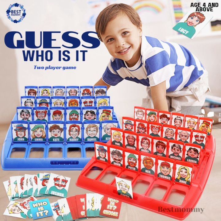 BESTMOMMY Family Guessing Game Who Is It Classic Board Game Children's ...