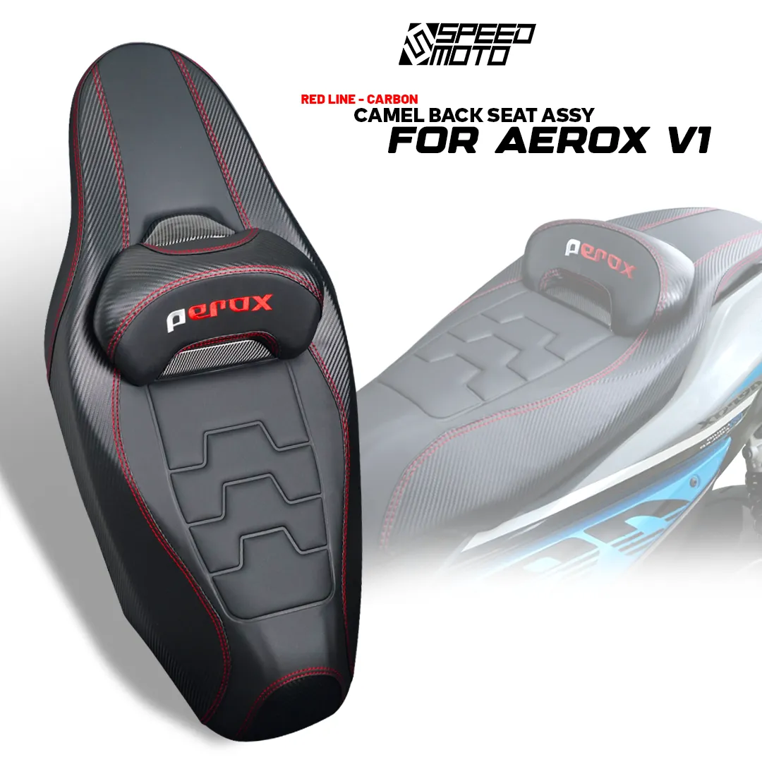 AEROX V1 CAMEL BACK SEAT WITH EMBROIDED LOGO COMFORT SEAT ASSY FOR ...