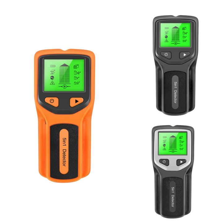5-in-1 Studs Metal Detector Wall Scanner AC Wood Finder Cable Wires ...