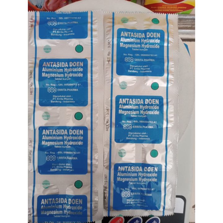 ANTASIDA DOEN TAB | 1box isi 10 strip | Lazada Indonesia