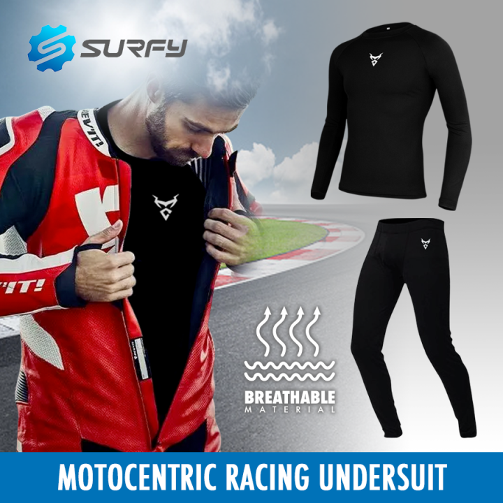 MotoCentric Inner Suit Riding Jersey Set Long Sleeve Motorcycle Clothes ...