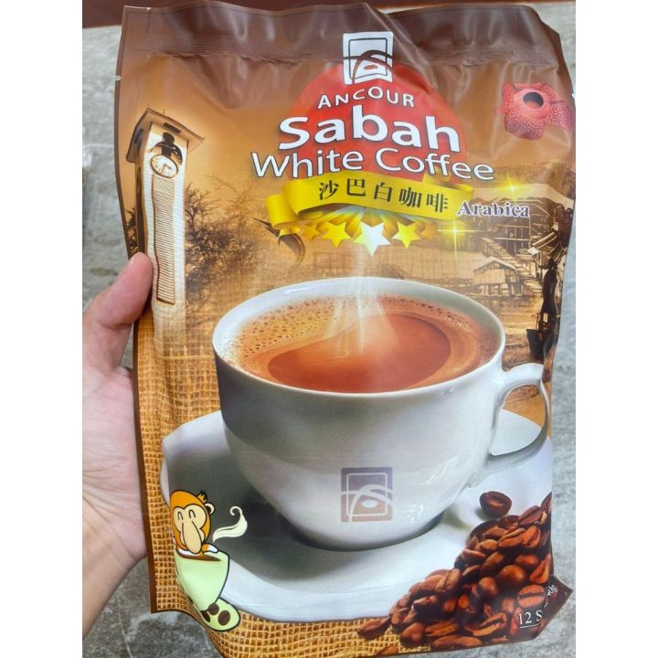 【Ready Stock】Ancour Sabah White Coffee Arabica 沙巴安购白咖啡 40g x12 Sachets ...