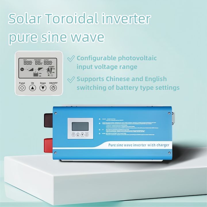Snat solar Toroidal inverter pure sine wave power inverter 3000W 12V ...