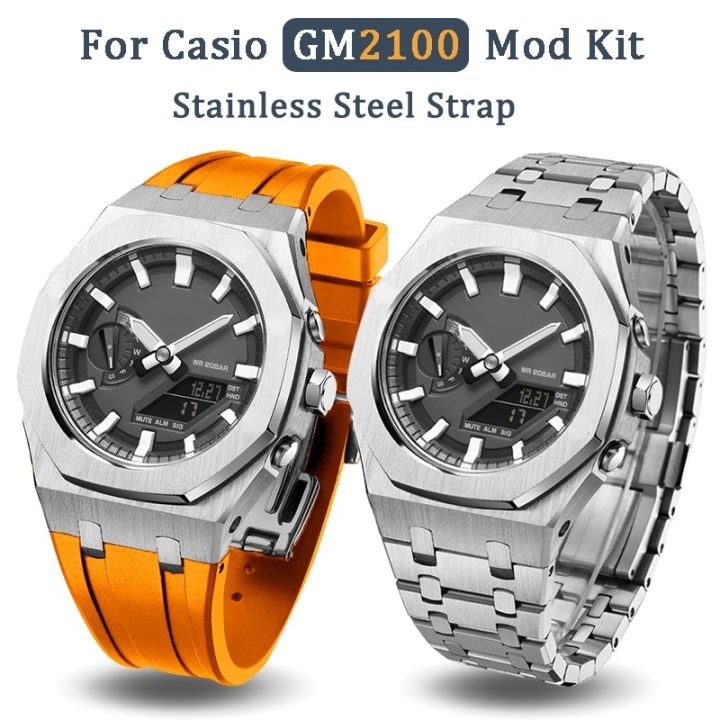 ☞New Mod Kit GM 2100 Bezel For G Shock Casio Modification Kit Rubber ...