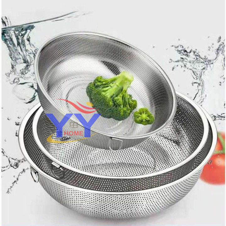 Stainless Steel Colander/ Mesh Skimmer/ Wash Vegetables/ Wash Fruits ...