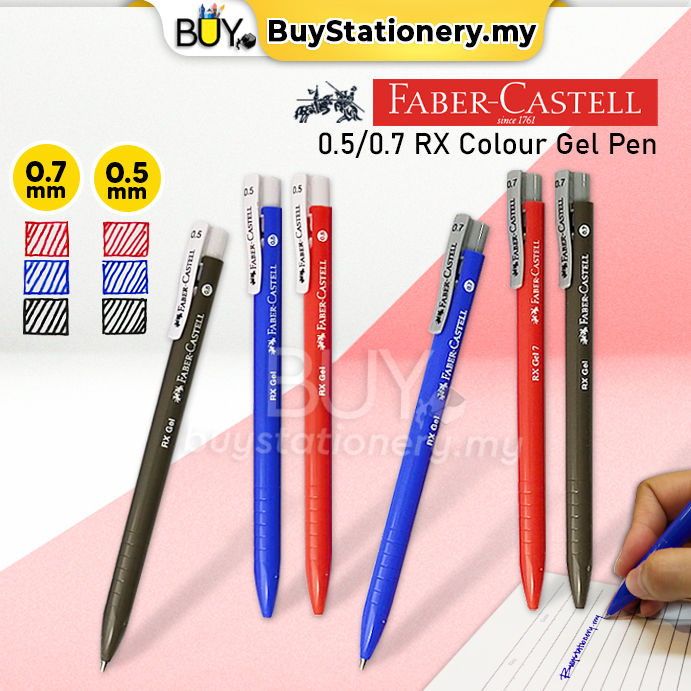 Faber Castell Pen 0.5 0.7 RX Gel Pen Super Smooth -(1s/Pcs) 0.5mm 0.7mm ...