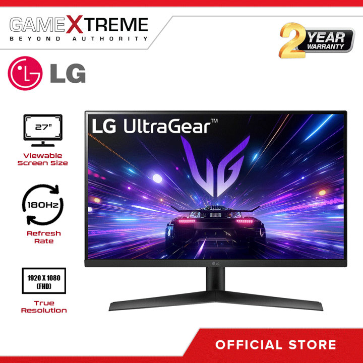 LG 27GS60F-B 27"Ultragear IPS FHD (1920 X 1080) 180hz Gaming Monitor ...
