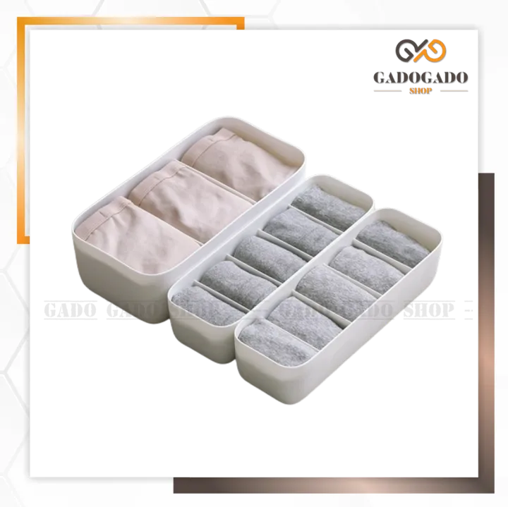 GGS HL0296 Kotak Penyimpanan Pakaian Dalam Kaos Kaki Tempat Simpan ...