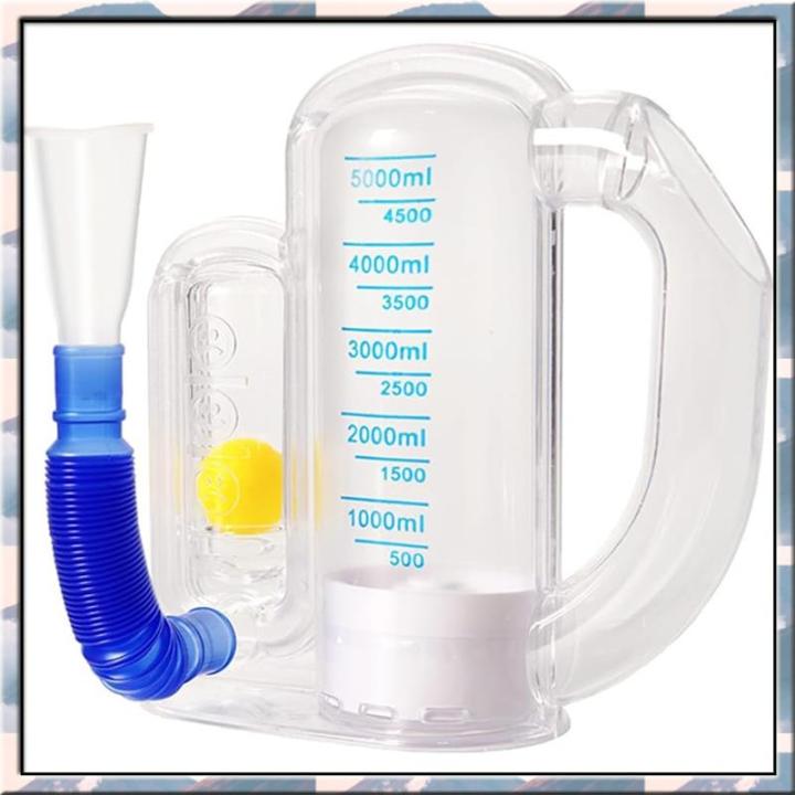 Breathing Exercise Device for Lungs,Deep Breathing Trainer with Flow ...
