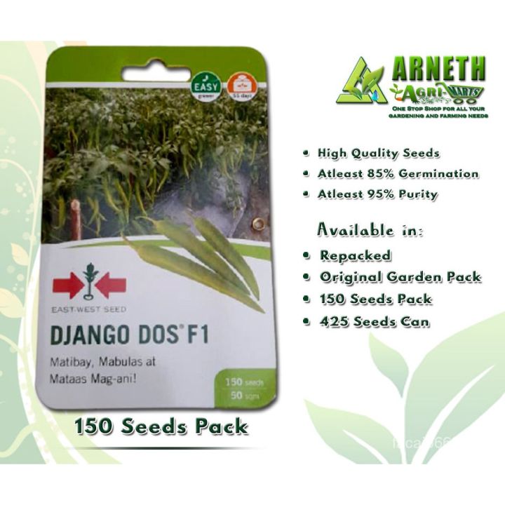 COD EastWest Django Dos F1 Hot Pepper (Siling Panigang) Seeds by East ...