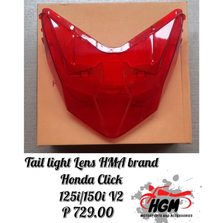 TAIL LIGHT LENS HONDA CLICK 125i/150i V2 (HMA BRAND) | Lazada PH
