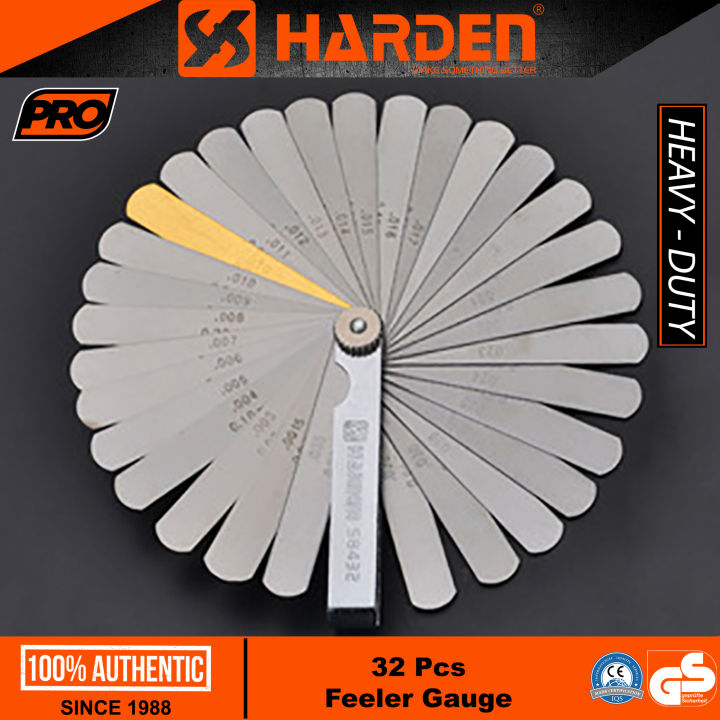 Harden 580432 32Pcs Feeler Gauge (PROFESSIONAL) Multi Functional 32PCS ...