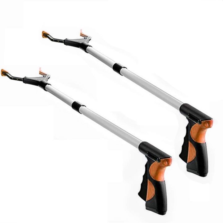 2 Pack Reacher Grabber Tool, Messar Upgraded Foldable Reaching Aid ...