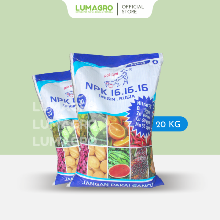 Pupuk NPK 161616 Pak Tani 1kg 5kg 20kg 50kg Nutrisi Tanaman Pertumbuhan ...