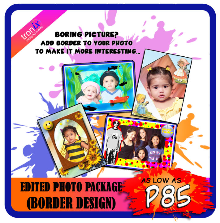 troniximaging Photo in Border Design with FREE SOFTCOPY Available Sizes ...