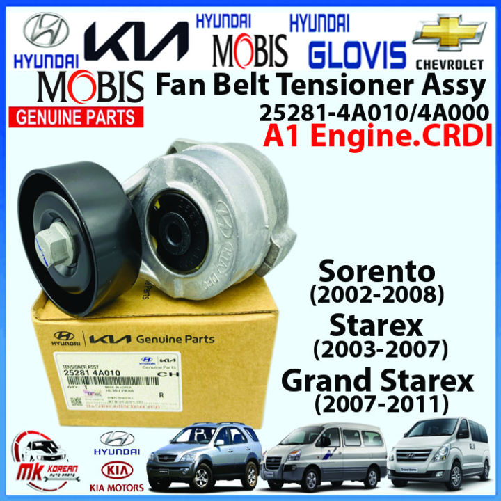 [GENUINE] Fan Belt/V Belt/Drive Belt Tensioner Assy. for A1 Engine.D4CB ...