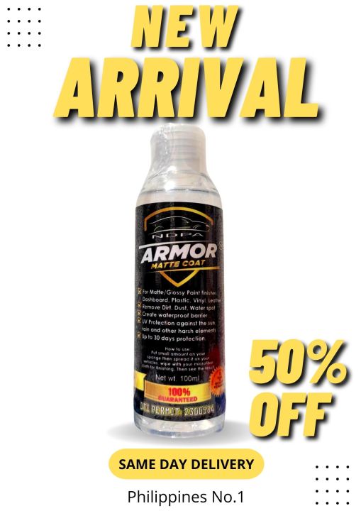 🟨[Philippines no1] NDPA ARMOR MATTE COAT Pampakintab, Pang Linis, Pam ...