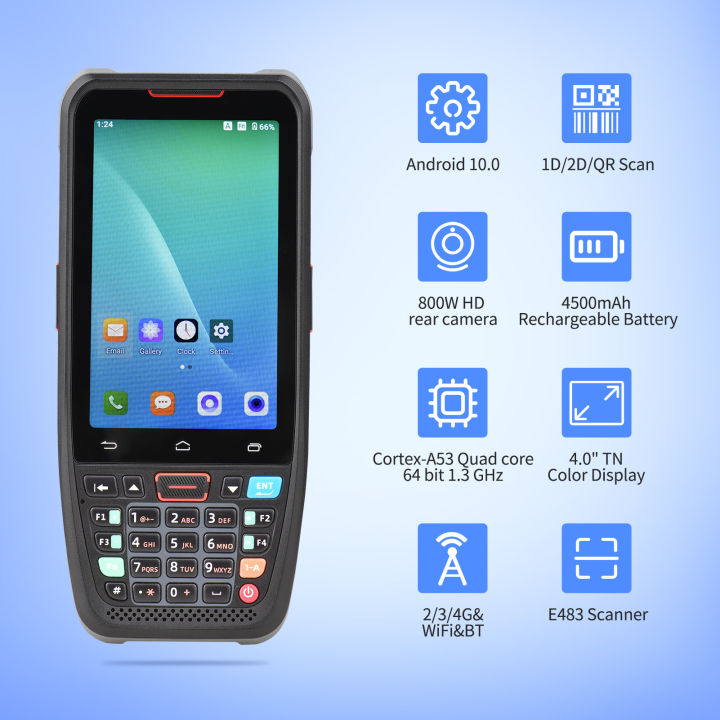 Handheld Pos Android 10 0 Pda Terminal 1d 2d Qr Barcode Scanner Support