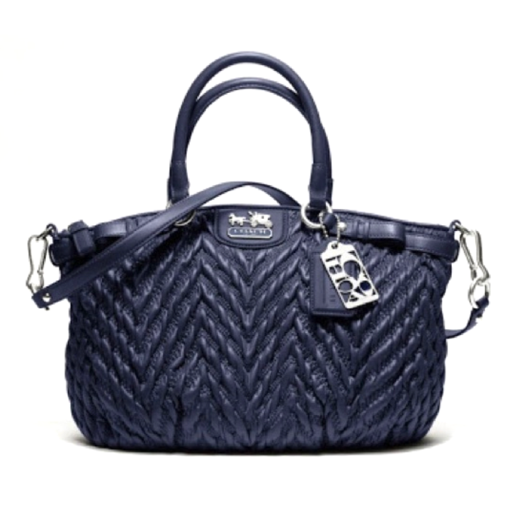 กระเป๋าถือ COACH แท้ รุ่น Limited หรูมาก จาก Shop ผ้า Nylon จับจีบ มี ...