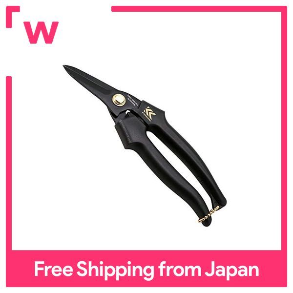 Fujiya Electric Works Straight Scissors PRO Black Gold 180mm FM04-180N ...