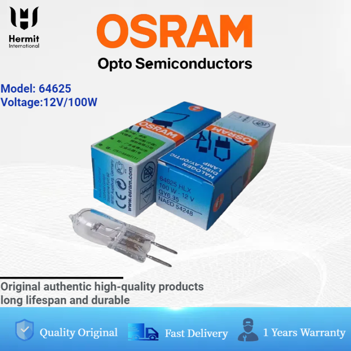 OSRAM 64625 12V 100W GY6.35 halogen tungsten lamp microscope bulb ...
