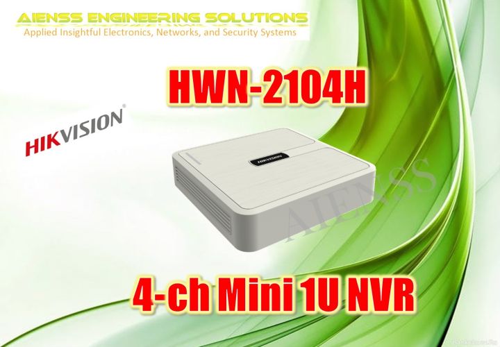 HWN-2104H 4-ch Mini 1U NVR HIKVISION | Lazada PH