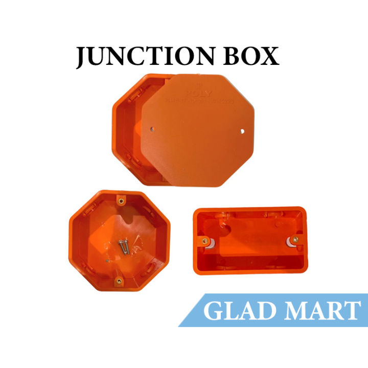 PVC Orange Junction Box with Cover Utility Box for Electrical with ...