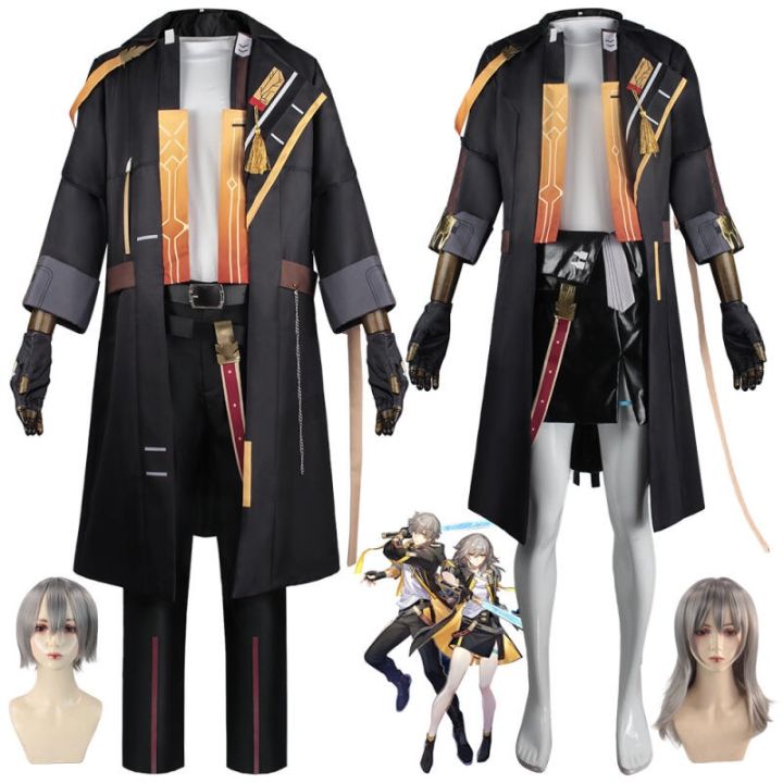 Trailblazer Cosplay Game Honkai Star Rail Costume Wig Anime Men Uniform ...