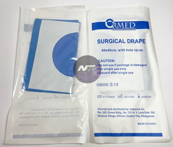 10 pieces/ Drape / Disposable Eye sheet 40x40cm with hole 10cm | Lazada PH