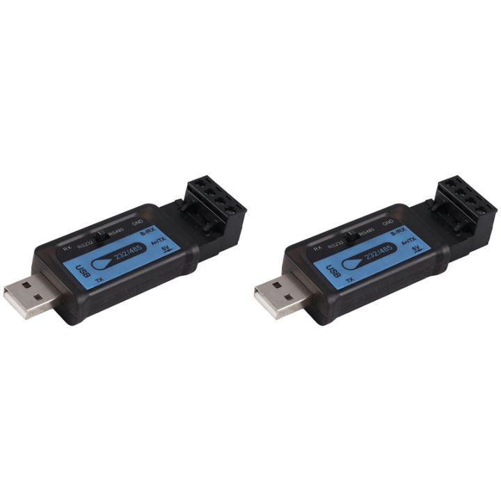 2X CH340 USB to RS232 RS485 Serial Signal Switch Converter Adapter ...