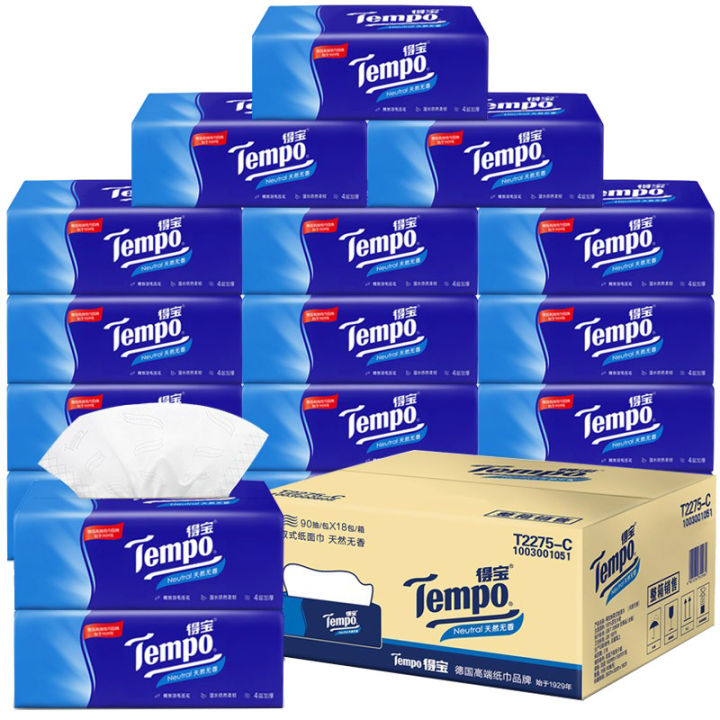 RSmart.SG I TEM303 I Tempo Soft Tissue Paper 4 Ply I 90 Sheets x 18 ...