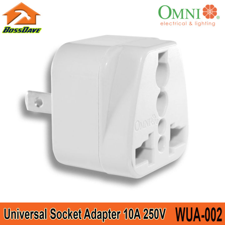 Omni Universal Socket Adapter 10A 250V WUA-002 | Lazada PH