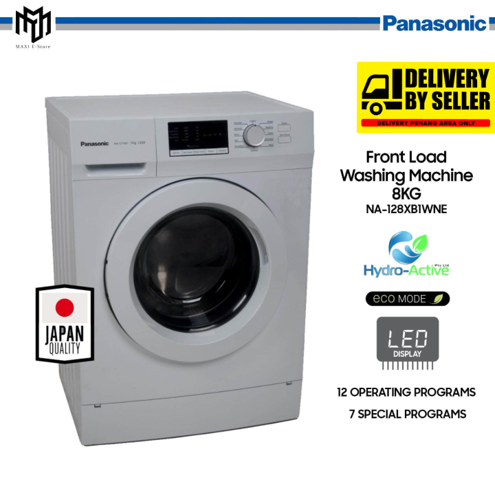 [Delivery by Seller] Panasonic NA-128XB1WMY 8KG Front Load Washing ...