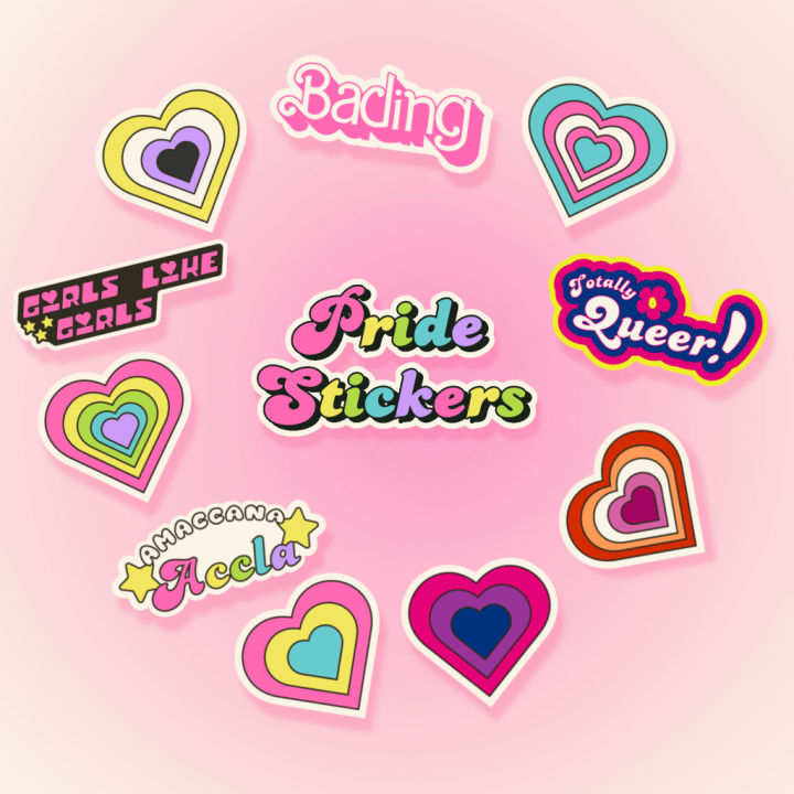Fast send ꒰Art Planet PH꒱ LGBT Pride Waterproof Vinyl Stickers | Lazada PH