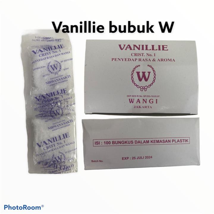 VANILLIE/VANILI BUBUK MEREK W ISI 100 SACHET TERMURAH | Lazada Indonesia