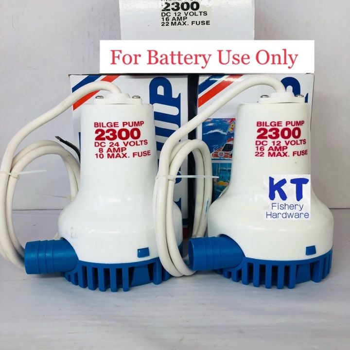 [CKS / Nozzo] Submersible Pump Boat 2300 2350 2400 DC 12V / 24V / Pump Air Bot / Bilge Pump ...