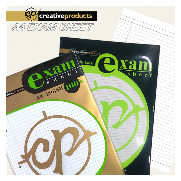 Premium Single Line CP Loose A4 Examination Sheet Foolscap Paper | Lazada