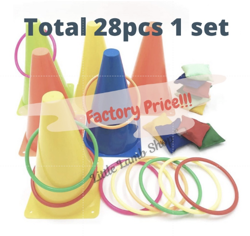 Sports Cone / Bean Bag/ Color Hoop Ring/ Throwing Circle/ Combo set ...