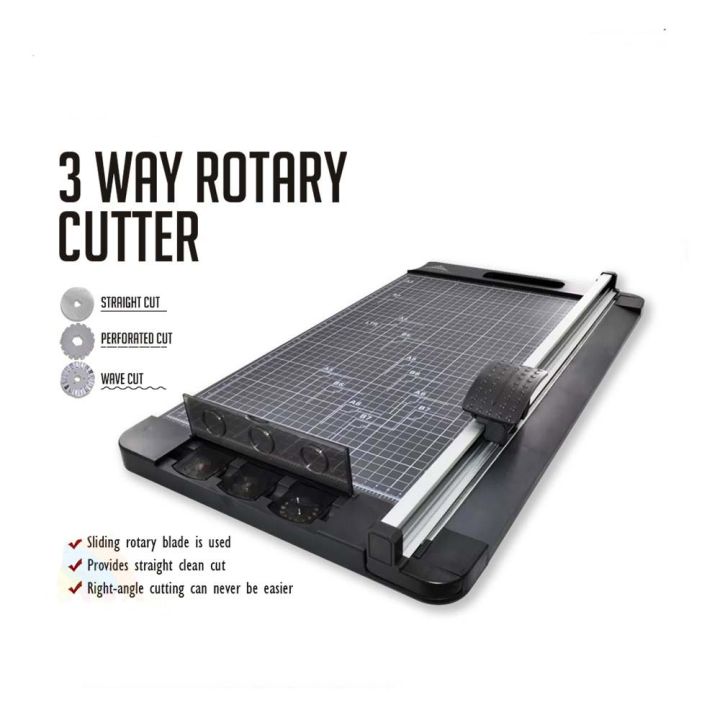3 Way Rotary Slide Cutter A4 and A3 Size | Lazada PH