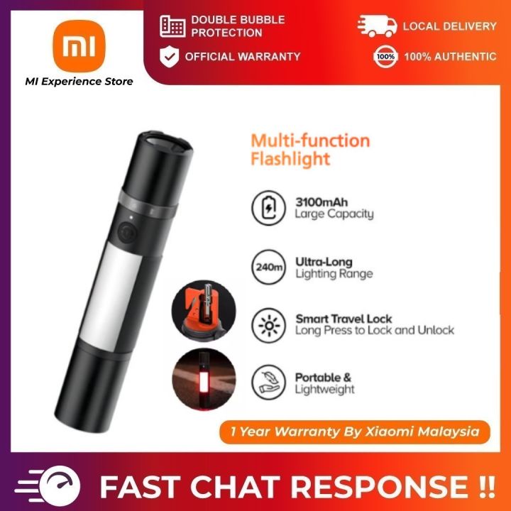 Xiaomi Multi-function Flashlight | Ultra-Bright Master Light | Window Breaker | Seat Belt Cutter ...