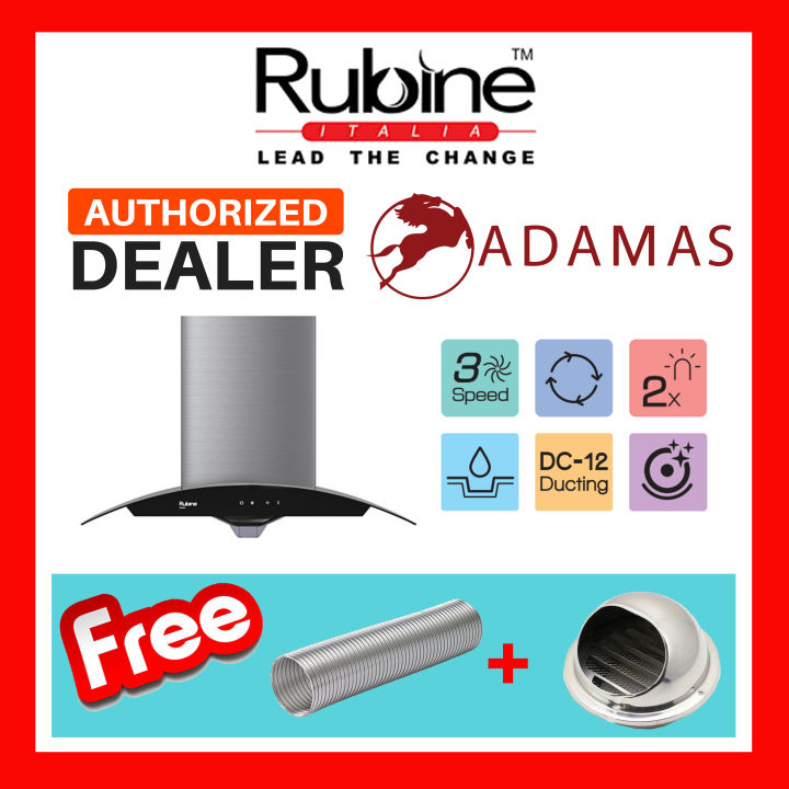 Rubine RCH-MARIA-SS Kitchen Hood / Rubine Dapur | Lazada