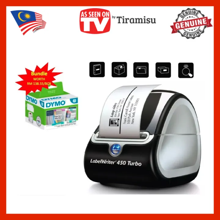 (FREE DYMO LABEL) Tiramisu Original Dymo LabelWriter 450 Turbo Label ...