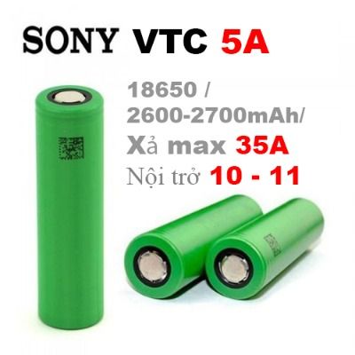 Cell pin Sony VTC4 VTC5 VTC5A 18650 hàng mới chính hãng xả 30A 35A dung ...
