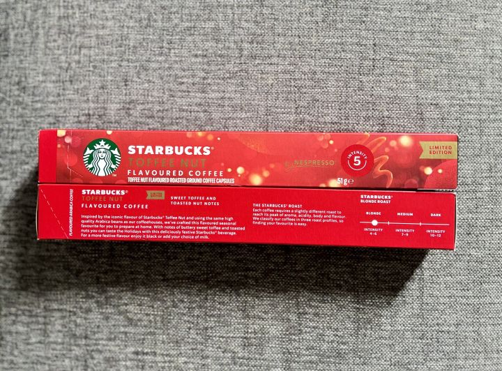 Starbucks Toffee Nut Flavoured Roasted Ground Coffee Capsules | Lazada PH