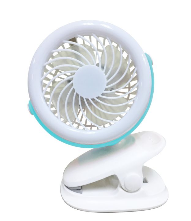 Akari AJF-5509B LED Clip Fan Rechargeable 360° | Lazada PH