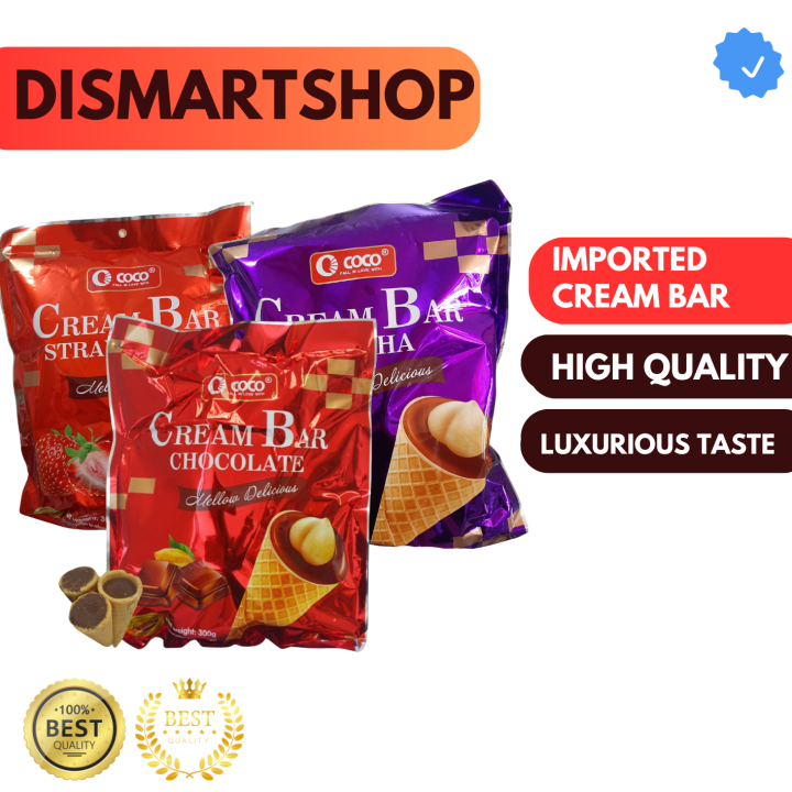 Cream Bars Chocolates COCO | Chocolate, Strawberry, Matcha (300grams ...